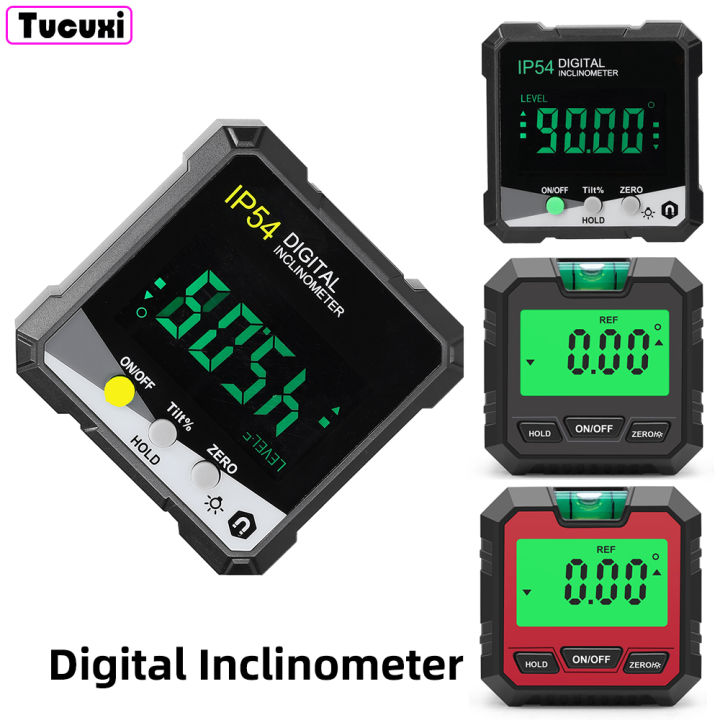 Digital Level Angle Gauge 360° Mini Measuring Digital Inclinometer With ...
