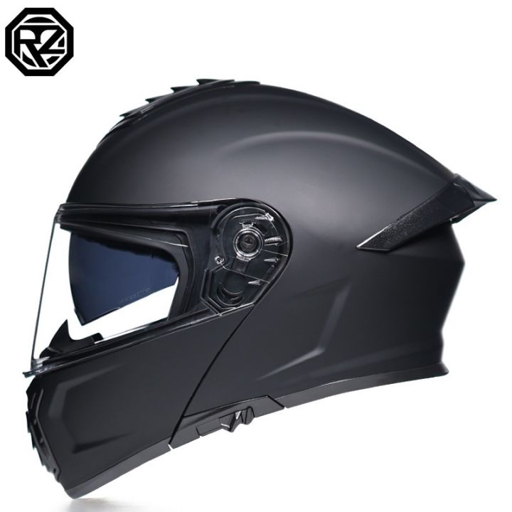 New ORZ Flip up Helmet Modular Motorcycle Helmet Double Lens Built-in ...