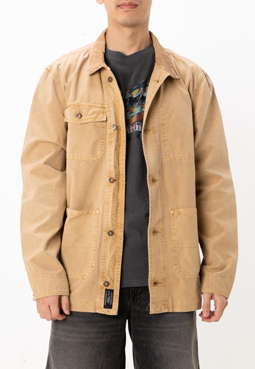 Superdry Men's Merchant Cotton Work Jacket | Lazada PH