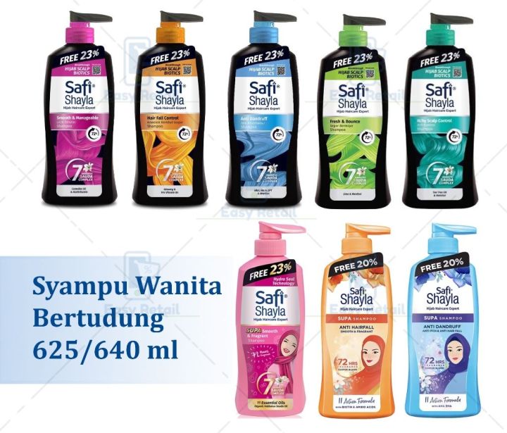 Shayla Shampoo / Syampu Rambut 640ml 625ml [ Licin Terurus Anti ...