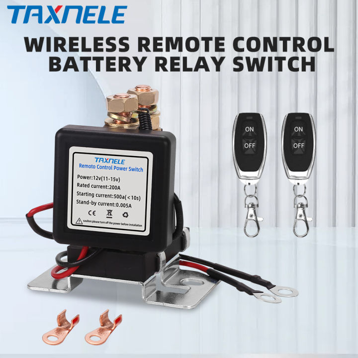 500A Wireless Remote Control Battery Relay Isolator Disconnect Switch ...