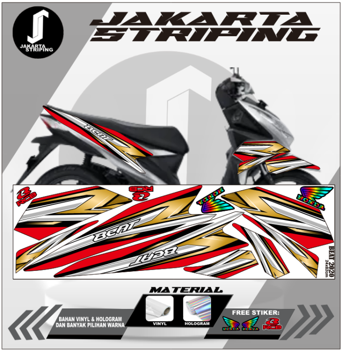 STIKER STRIPING VARIASI BEAT 2020 | Lazada Indonesia