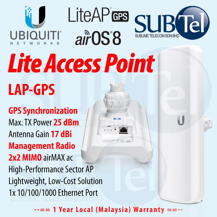 Ubiquiti LiteAP GPS LAP-GPS 5Ghz Indoor Outdoor Lite Access Point ...