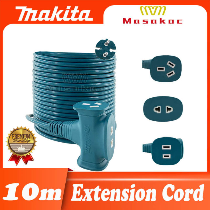 Makit a 10m extension cord power board with cable battery charging ...