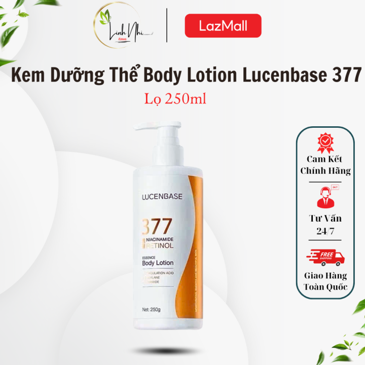 Kem Dưỡng Thể Body Lotion Lucenbase 377 Niacinamide + Retionl GC Nội ...