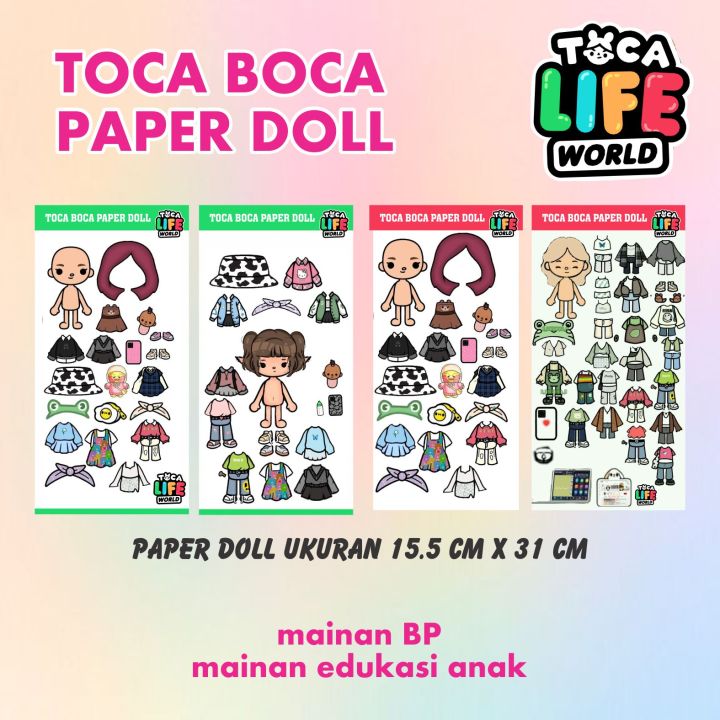 paper doll toca boca / mainan BP Toca boca / toca boca viral / mainan ...