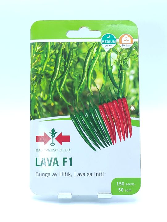 EAST-WEST SEED LAVA F1 HYBRID HOT PEPPER SEEDS POUCH (150 SEEDS ...