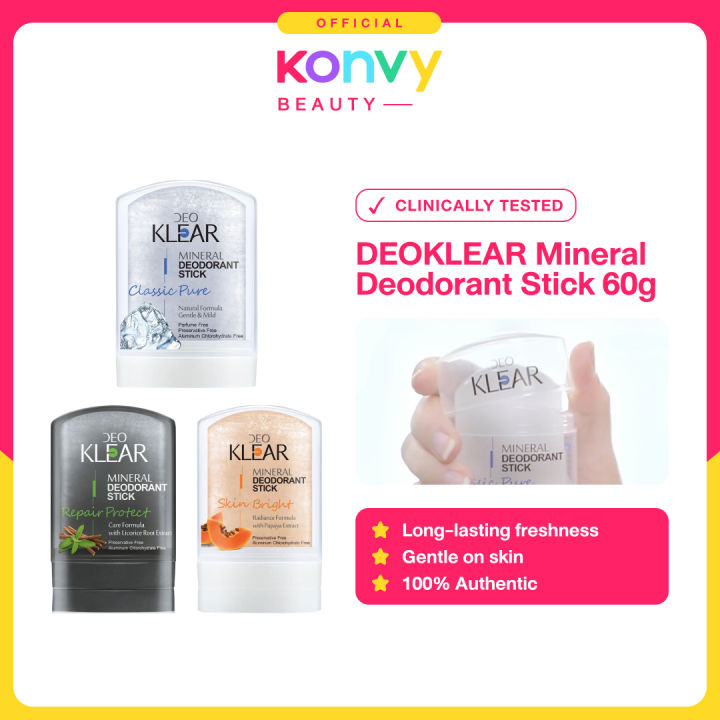 DEOKLEAR Mineral Deodorant Stick 60g | Lazada PH