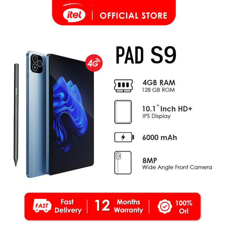 Itel Pad 1 [ NEW style ITEL S9 ] (4GB/128GB) 6000mAh 10.1inches Tablet ...