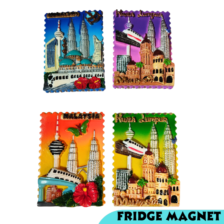 MALAYSIA KLCC FRIDGE MAGNET KUALA LUMPUR SOUVENIR GIFTS HOME DECOR ...
