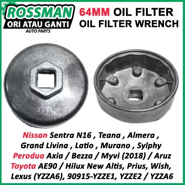 Oil Filter Opener 64mm for Perodua Aruz / Axia / Bezza / Myvi (2018 ...