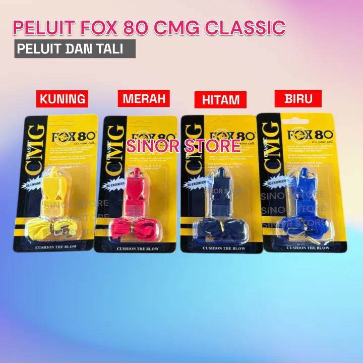 Peluit Fox 40 Classic CMG Pluit Wasit Pelatih dan Coach - Hitam ...
