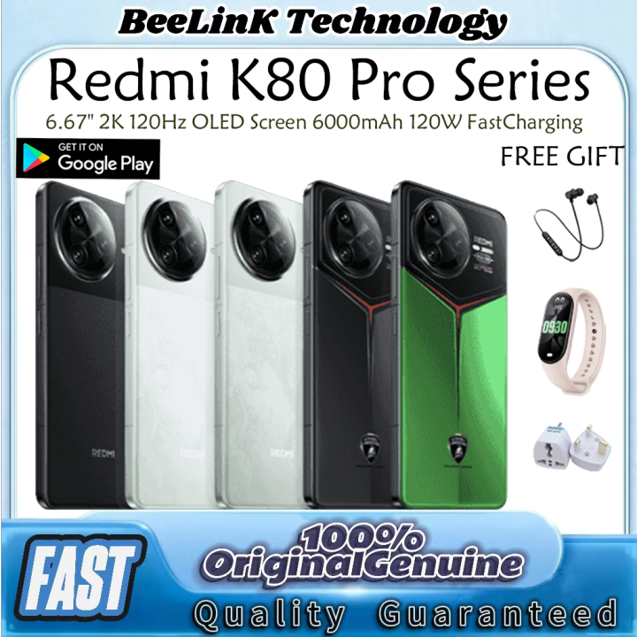 Redmi K80 Pro Series 5G Smartphone | Snapdragon 8 Elite | 6.67" 2K 120Hz OLED Screen | 6000mAh ...