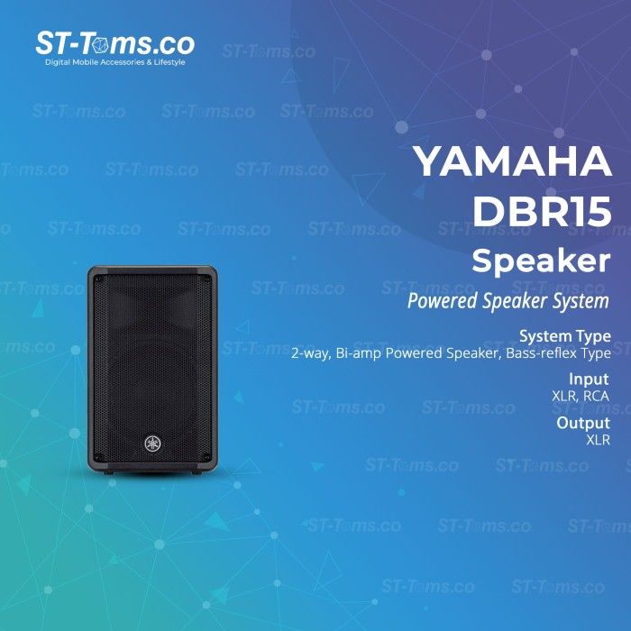 Yamaha DBR15 DBR-15 Active Speaker 15 Inch Output 1000 Watt - 1Pcs ...