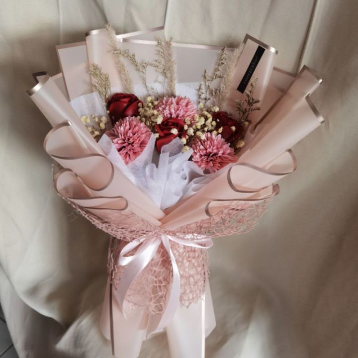 (Lisfleur) buket bunga sabun dan bunga kering kode CASANDRA | Lazada ...