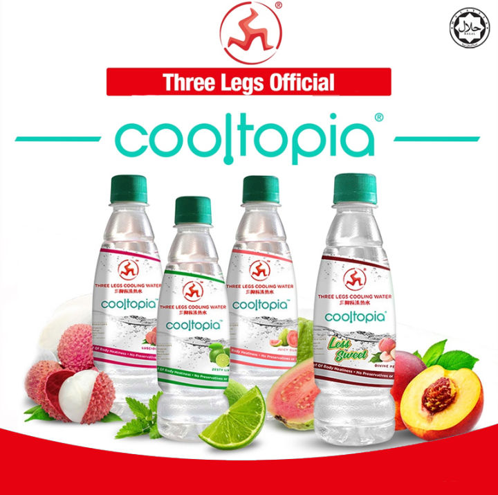 3 Leg Cooltopia Cooling Water 320ml Drinking Water Minuman 三脚标 清热水 | Lazada