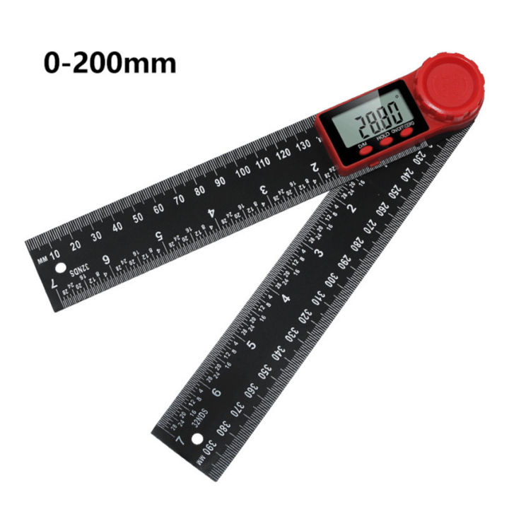 300/200mm Digital Protractor Angle Ruler Spirit Level Universal Level ...