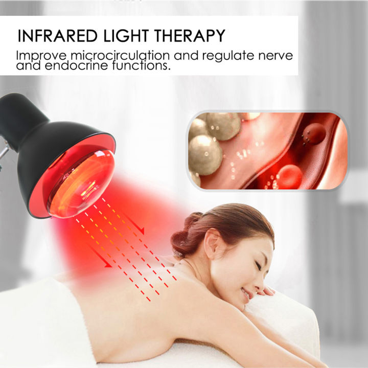 dengan Lampu Haba Inframerah Penutup Bersih Anti-melecur, Cahaya Terapi ...