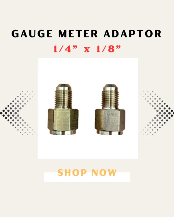 Meter Gauge / Pressure Gauge Adaptor - 1/4" x 1/8" Meter Gauge Adaptor ...