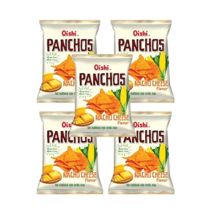 Panchos Tortilla Chips Nacho Cheese Flavor 85G - Pack of 5 | Lazada PH