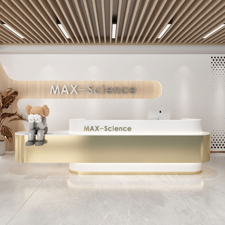 Beauty salon cashier desk bar hotel lobby welcome counter high-end ...