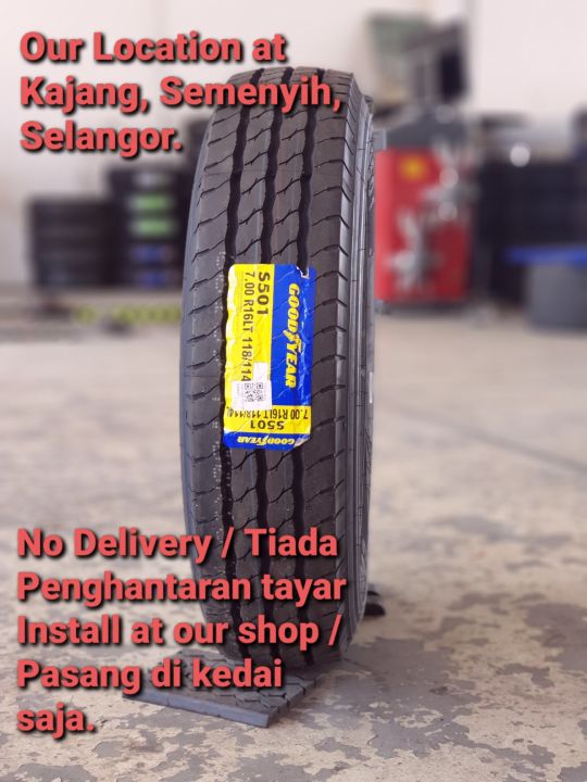 700 16 [ Termasuk Pemasangan ] 700R16 COMMERCIAL TRUCK / LORRY TYRE ...