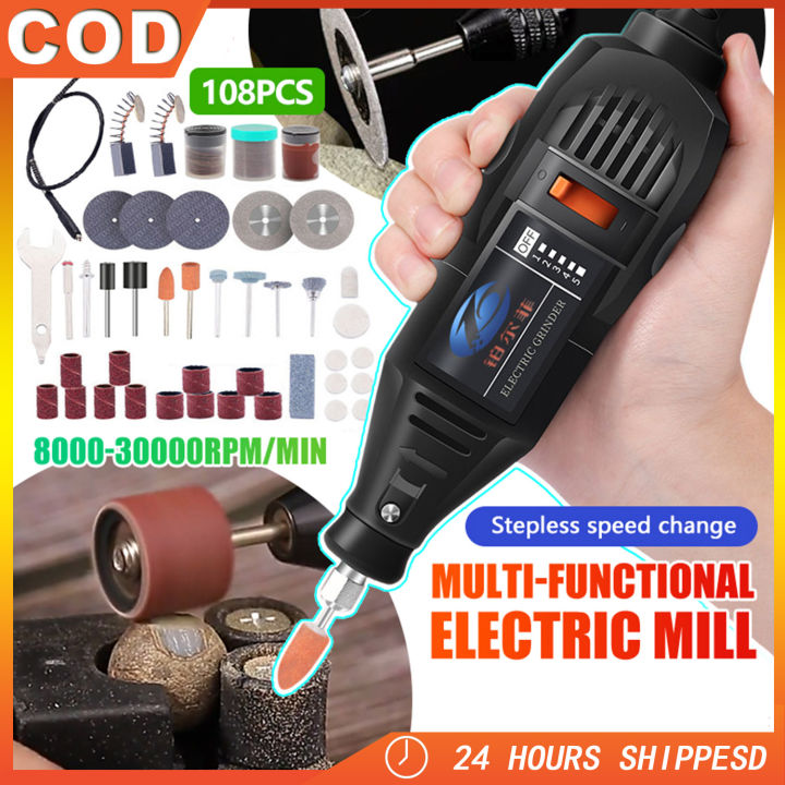 Original 130W Handheld Electric Grinding Tool Set Mini Portable Rotary ...