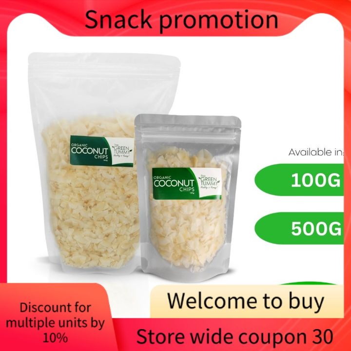 Coconut Chips Flakes Unsweetened Unroasted Ready-to-eat Snack Keto ...