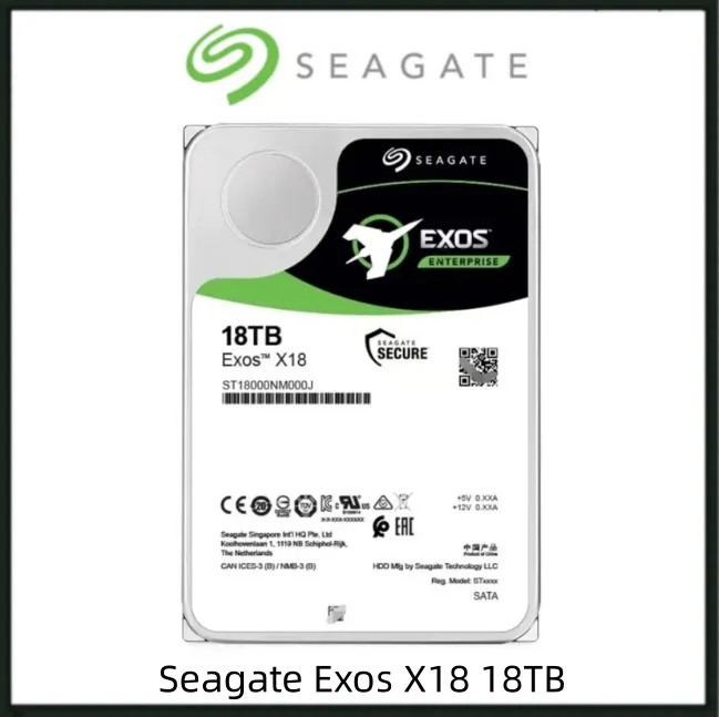 Seagate Exos X18 18TB ST18000NM000J 7200 RPM SATA 6Gb/s 3.5" CMR ...