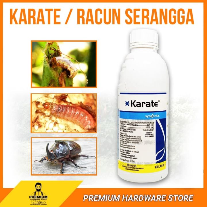 SYNGENTA Karate 1 Liter Lambda-Cyhalothrin 2.8% Racun Serangga Untuk Ulat Kuntum Pengorek Buah ...