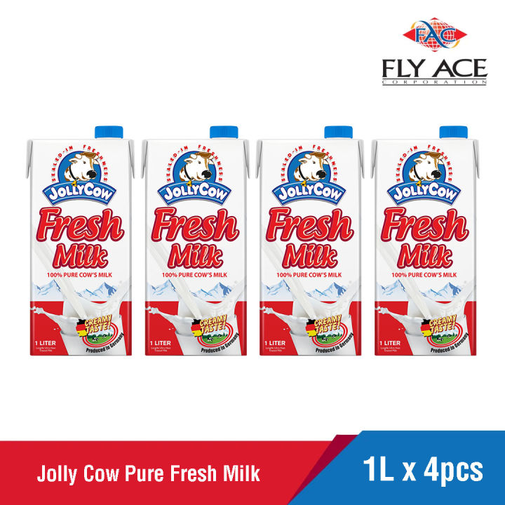 Jolly Cow Pure Fresh Milk 1L x 4 | Lazada PH