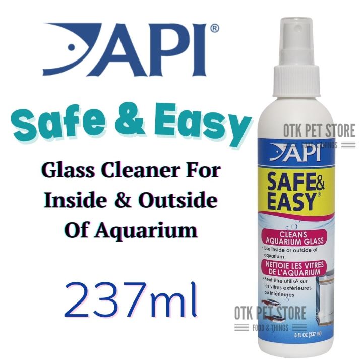 API SAFE & EASY GLASS CLEANER SPRAY FOR AQUARIUM USE (237ML) | Lazada