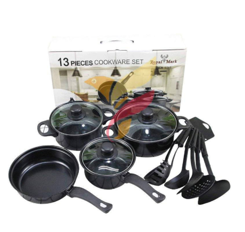 13Pcs Kitchenware Cookware Set Non-Stick/Soup Pot/Fry Pan | Lazada PH