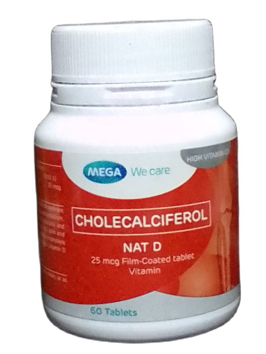 NAT D 1000iu Vitamin D3 Cholecalciferol 25mcg Fil Coated Tablet Bottles ...