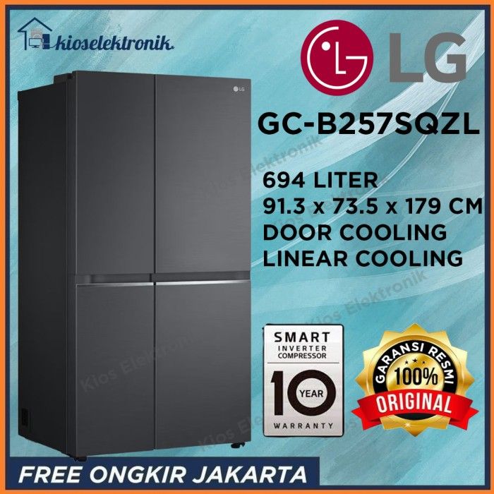 Kulkas LG GC-B257SQZL Kulkas Side by Side LG GC-B 257 SQZL gcb257sqzl ...