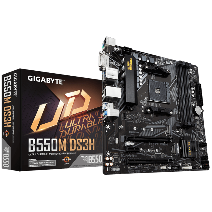 GIGABYTE B550M DS3H AM4 MATX AMD Motherboard | Socket AM4 mobo | Lazada