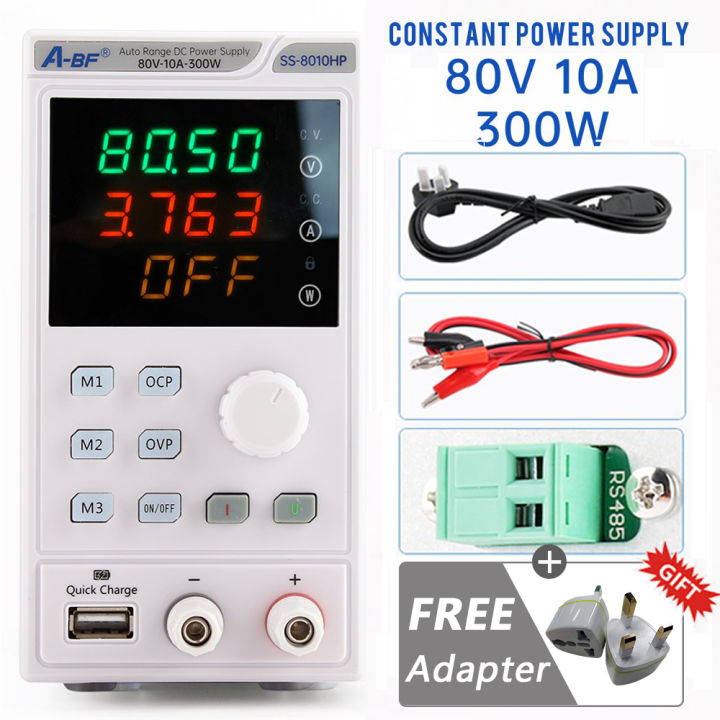 A-BF 110V/220V Adjustable DC Power Supply 300W Constant Power 30V 10A Lab Source 4 Digit ...