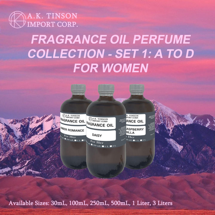 AK Fragrance Oil A-D (500mL & 1L) Perfume Collection for Women - For ...