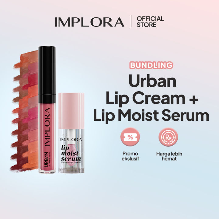 Bundling - Implora Lip Cream + Lip Moist Serum | Lazada Indonesia