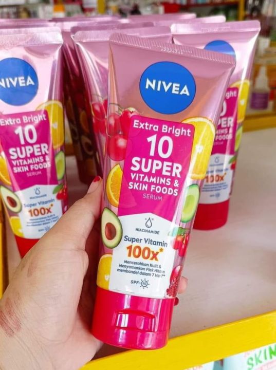 nivea extra bright 10x lebih cepat-nivea 10 super vitamin skinnfood ...