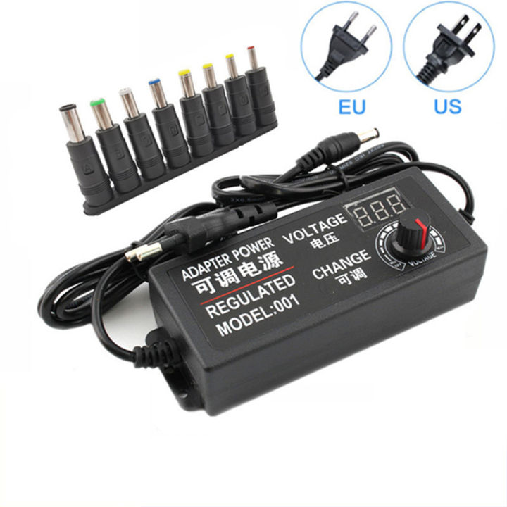 Adjustable AC To DC 3V 5V 6V 9V 12V 15V 18V 24V 3A 5A 72W 60W Power Supply Adapter Universal ...
