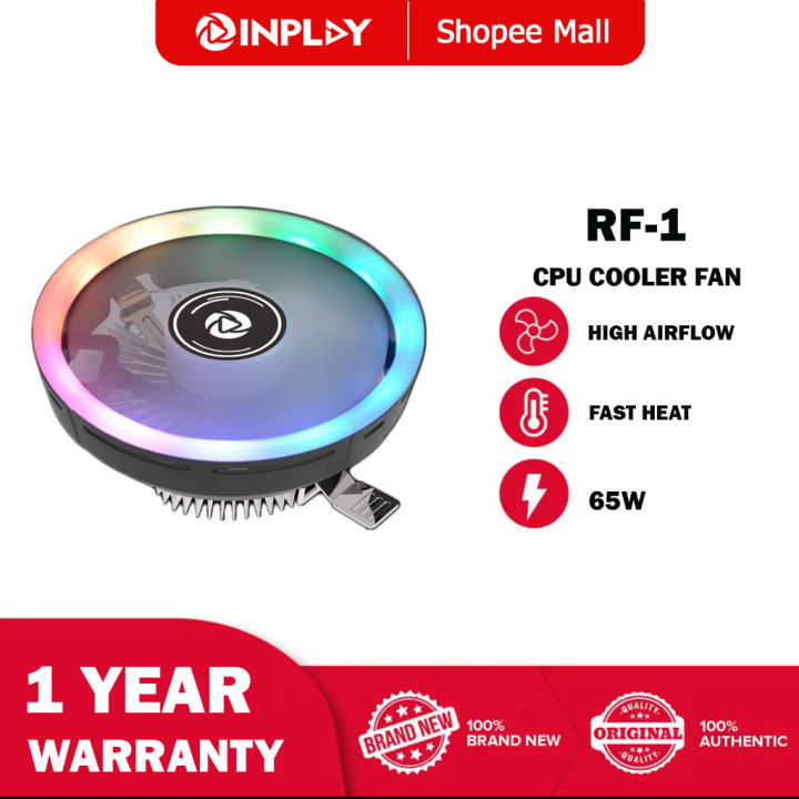 Inplay RF-P1 Cpu Cooler Fan Tower TDP 65W RGB Central Ligth 3Pin For ...