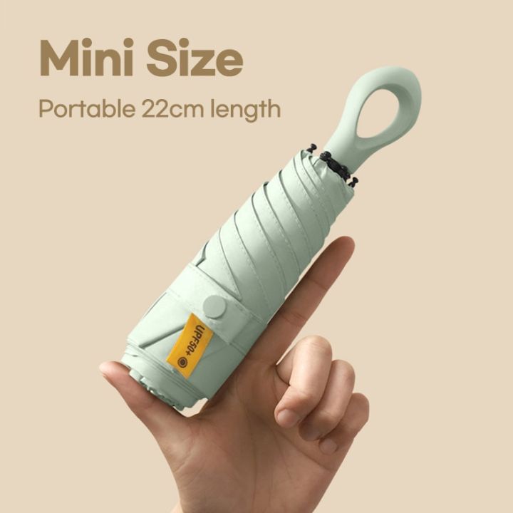 Cute Mini Umbrella for Women UV Protection Beach Parasol Sun Umbrella ...