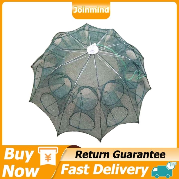 Folding Umbrella fish Net Shrimp Cage Crab Fish Trap Cast Fish Net ...