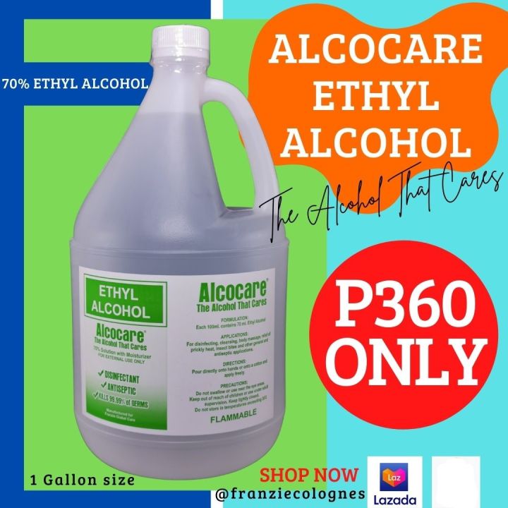 Alcocare Ethyl Alcohol 1 Gallon size | Lazada PH