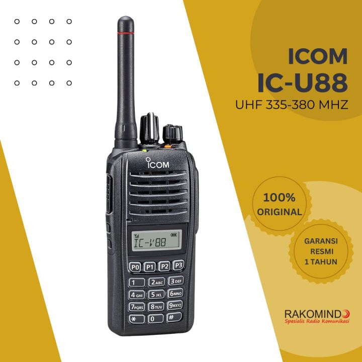 HT Icom IC-U88 UHF 335-380 MHz Original Handie Talkie Icom IC-U88 ...
