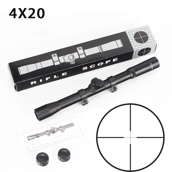 4X20 Scope Duplex Reticle Scope Optical Sight with 11mm Mount | Lazada PH