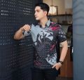 Baju Batik Pria Lengan Pendek Kemeja Batik Pendek Cowok Dewasa Kerja ...