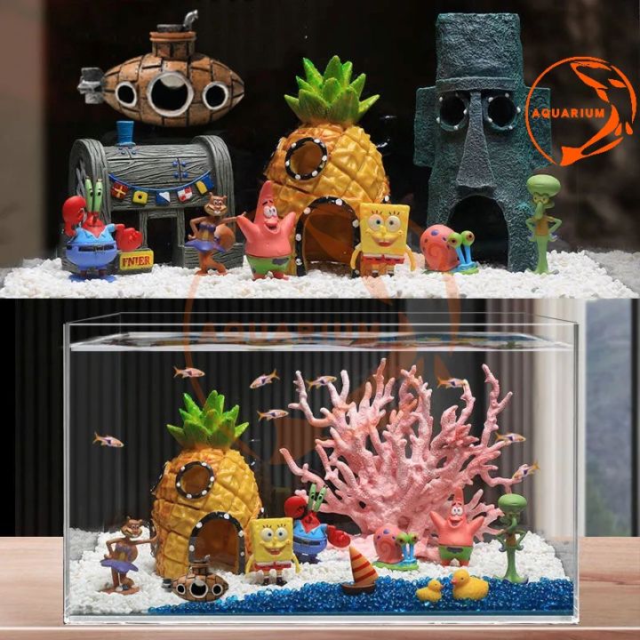 Aquarium Underwater World Pineapple House Decoration Fish Tank Aquatic ...