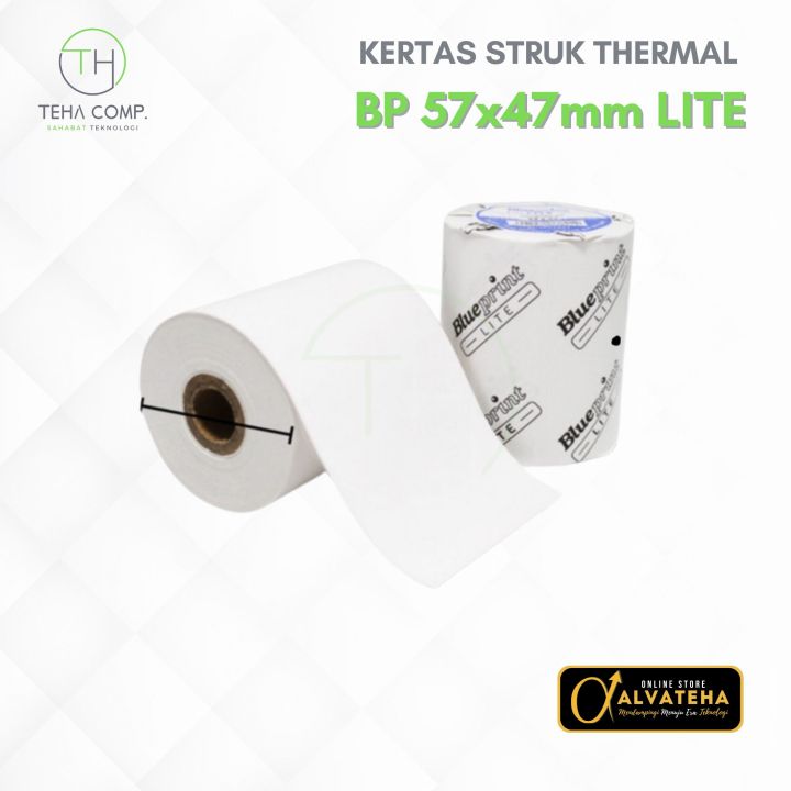 Kertas Thermal Paper BLUEPRINT Printer Kasir Struk Nota Termal 58mm ...